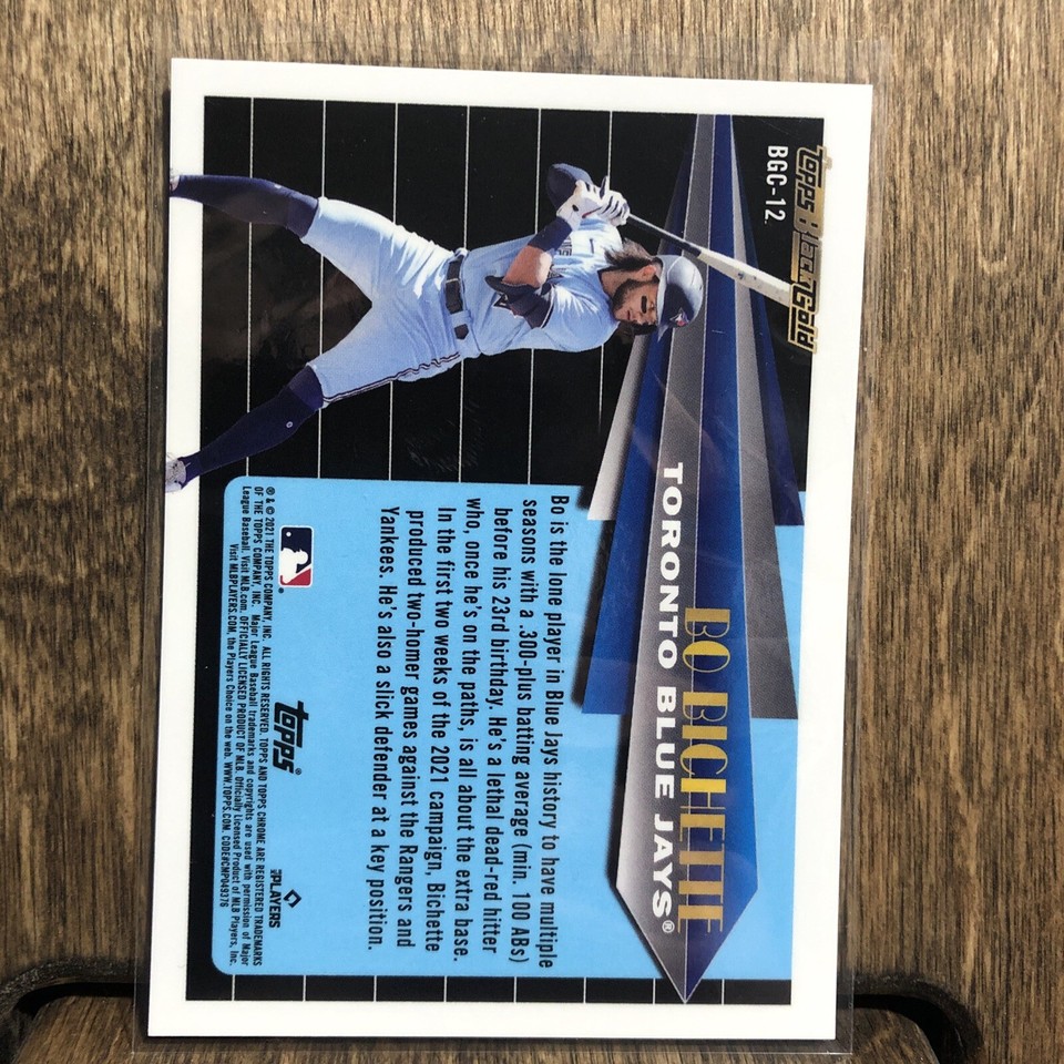 2021 Topps Chrome Update Black Gold Bo Bichette Toronto Blue Jays #BGC ...