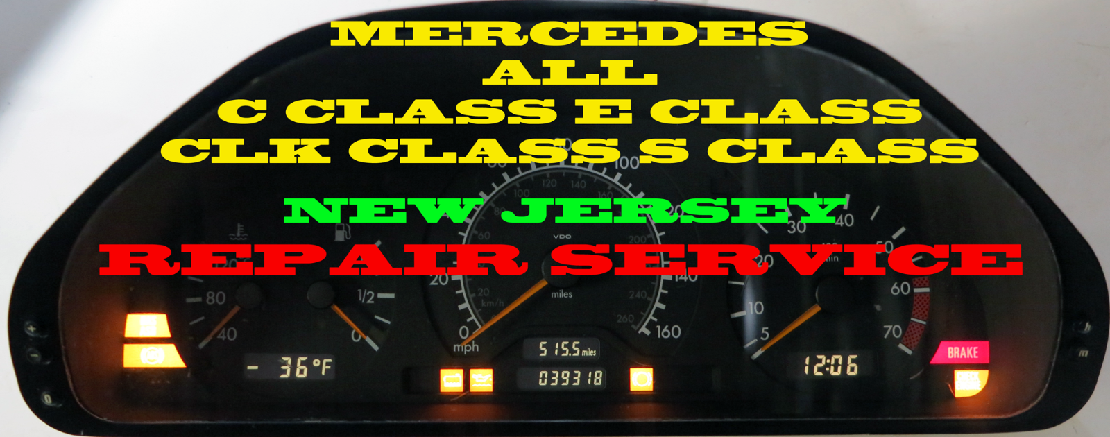 2002 TO 2008 MERCEDES BENZ E CLASS W211 CLK W209 INSTRUMENT CLUSTER ...