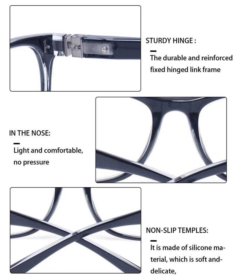 Mens Womens Reading Glasses 4 Pairs Unisex Classic Retro Style Readers ...