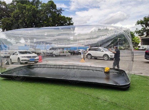 Black 12' Car Shield Car Bubble Inflatable Car Cover Indoor Car ...
