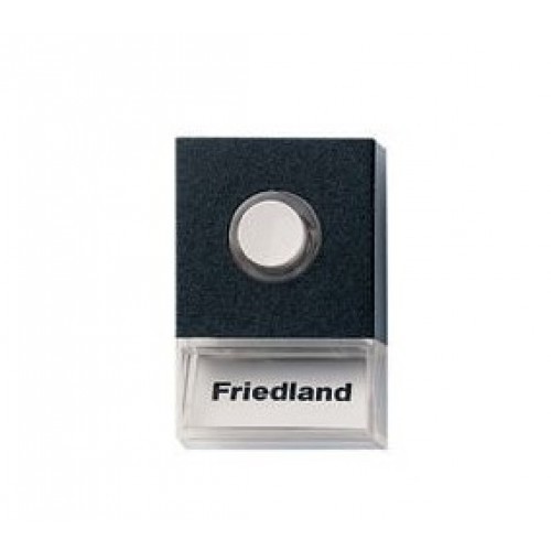 Wired Door Bell Push Button with Name Space Plate Lit Black -Honeywell ...