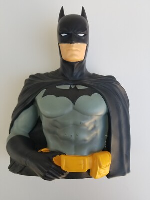 Dc Comics Batman Bust Molded Coin Piggy Saving Bank 8'' tall Used | eBay