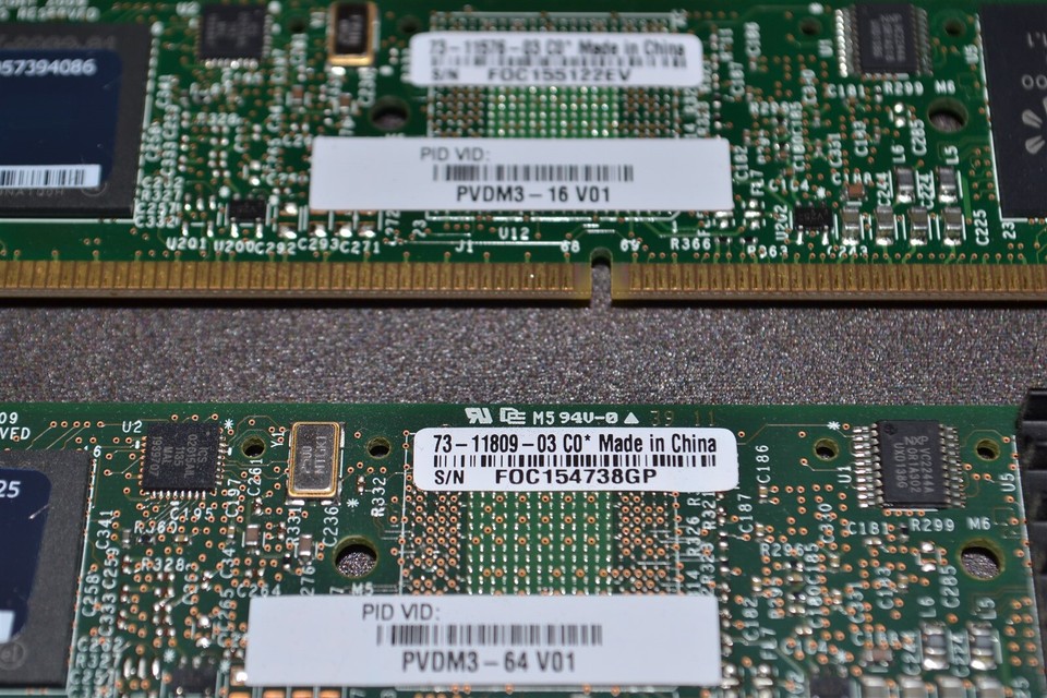 Cisco PVDM3-64 V01 PVDM3-16 V01 Voice/Video DSP Module 64 & 16 Channel ...