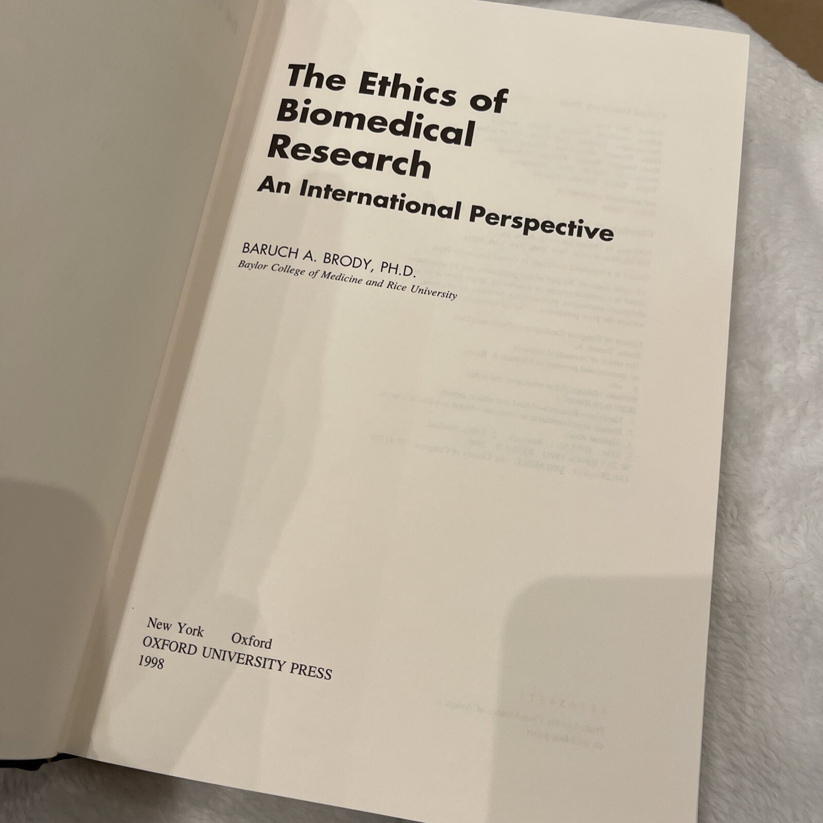 The Ethics of Biomedical Research : An International Perspective by ...