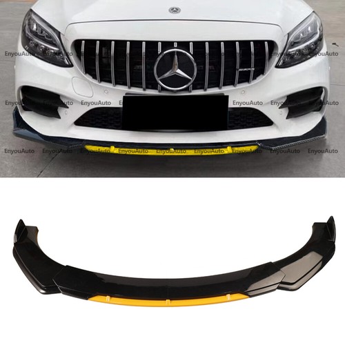For Mercedes-Benz C200 C300 Front Bumper Lip Spoiler Splitter Gloss ...