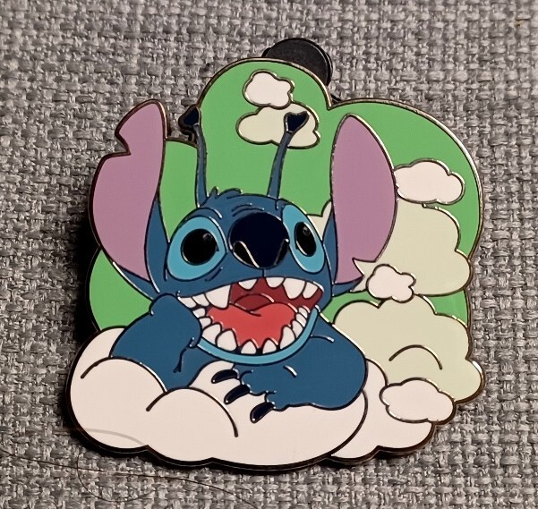 Official Disney Pin - Where Dreams HapPIN Stitch in Clouds (Pin 9 of 10 ...