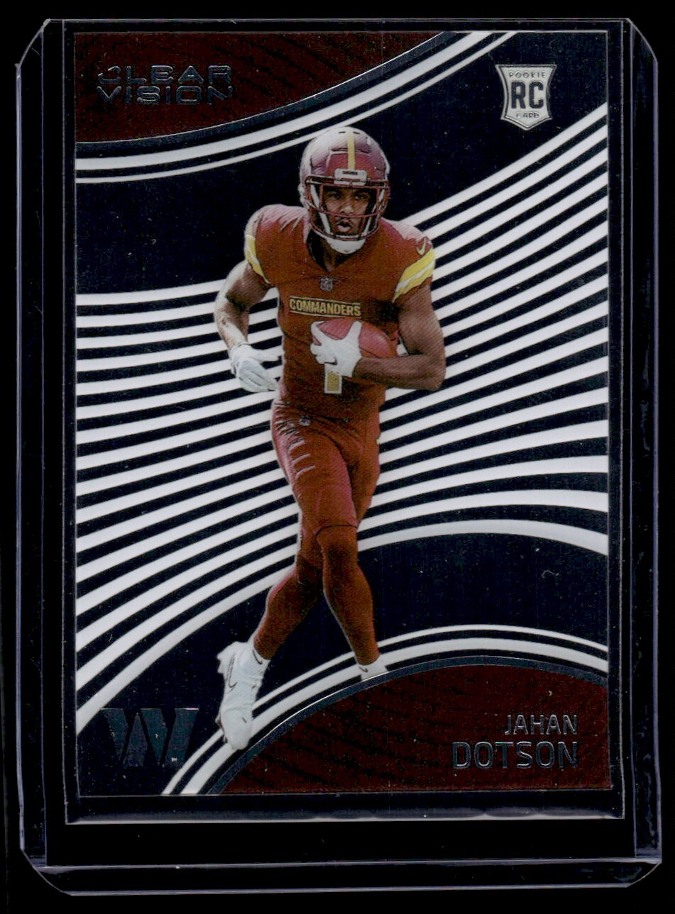 2022 Panini Chronicles Clear Vision Rookies Jahan Dotson Washington