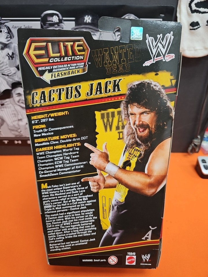 WWE Cactus Jack Flashback Elite Ringside Exclusive Hardcore Legends | eBay