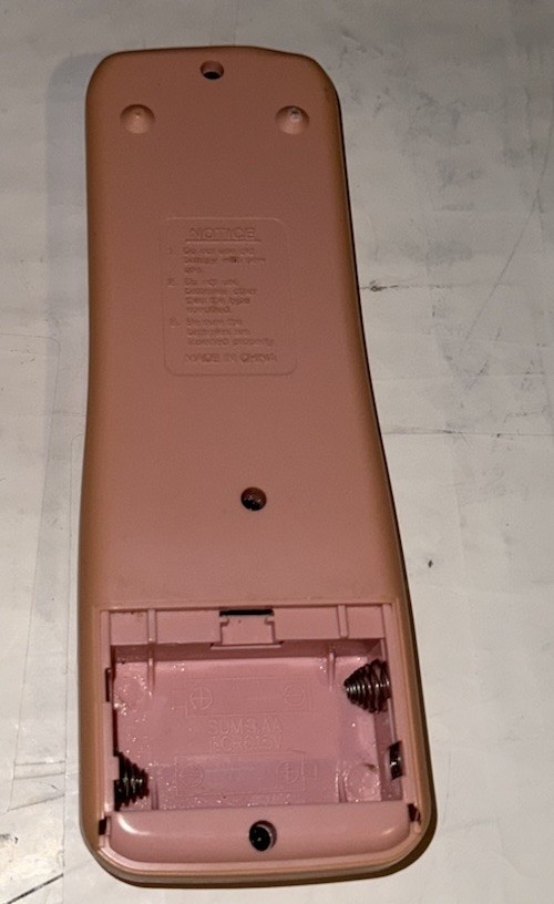 Disney Princess TV Remote Control Pink & Blue Tested NO BATTERY COVER ...