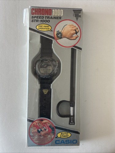 Casio STR-1000 Speed Trainer Chrono 1000 NIB Vintage ( see description ...
