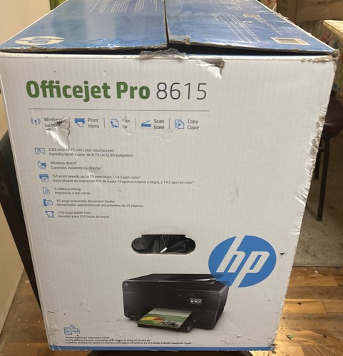 HP OfficeJet Pro 8615 e-All-in-One Inkjet Printer - Black (D7Z36A) for ...