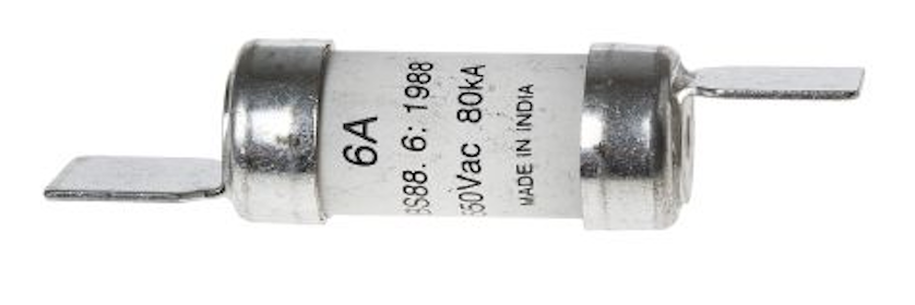 Cooper Bussmann NSD6 6A Fuse F1 British Standard gG 550Vac 80kA HRC ...