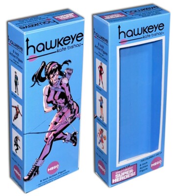 HAWKEYE (Kate Bishop) BOX for 8" Mego Action Figure (BOX ONLY!) | eBay