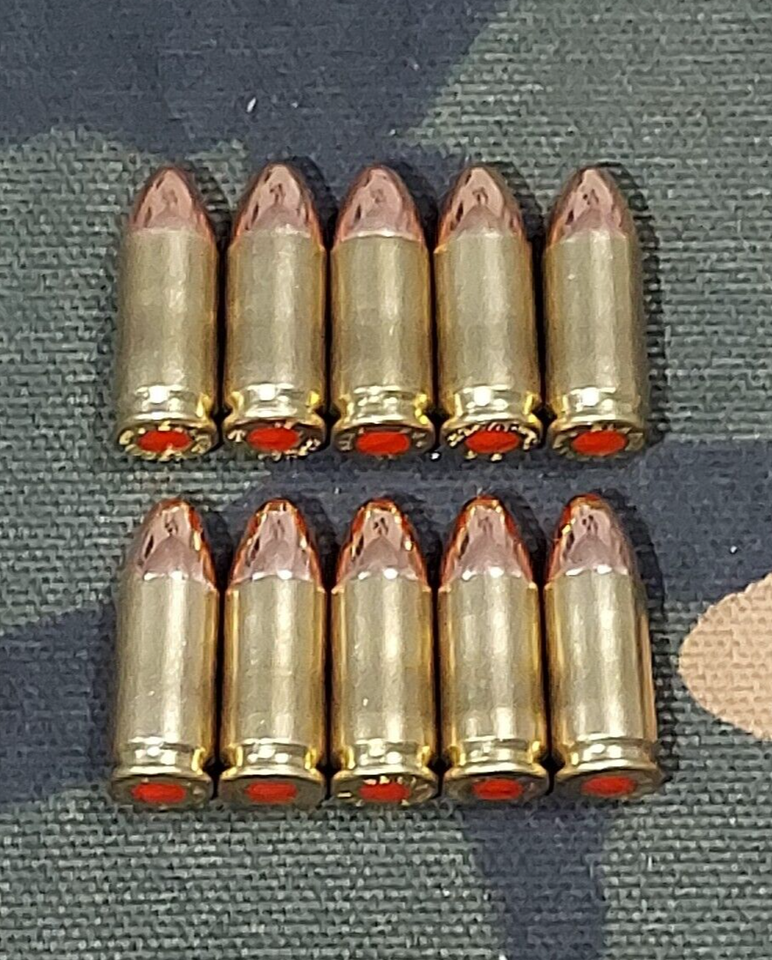9MM LUGER SNAP CAPS SET OF 10 (BRASS+FMJ) 115gr. WEIGHTED | eBay