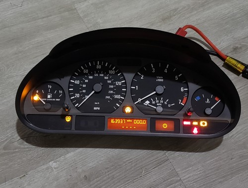 99- 05 BMW 325i E46 INSTRUMENT CLUSTER 6940877 GAUGES AUTO 163k MILES | eBay