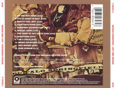 BUFFALO SPRINGFIELD - LAST TIME AROUND [REMASTER] NEW CD 75679039323 | eBay