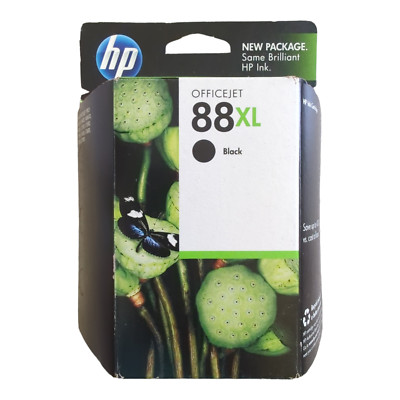 Genuine HP OfficeJet Pro 88XL Black Ink Cartridge C9396AN OEM Unpened ...