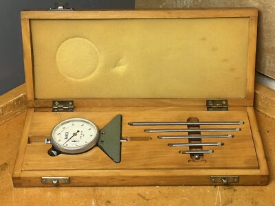 Baker Dial Depth Gauge Type 158/1B .001" Reading Indicator Gage Set in ...