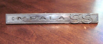 "IMPALA SS" EMBLEM SCRIPT TRIM METAL GM CHEVROLET 4413013 | eBay