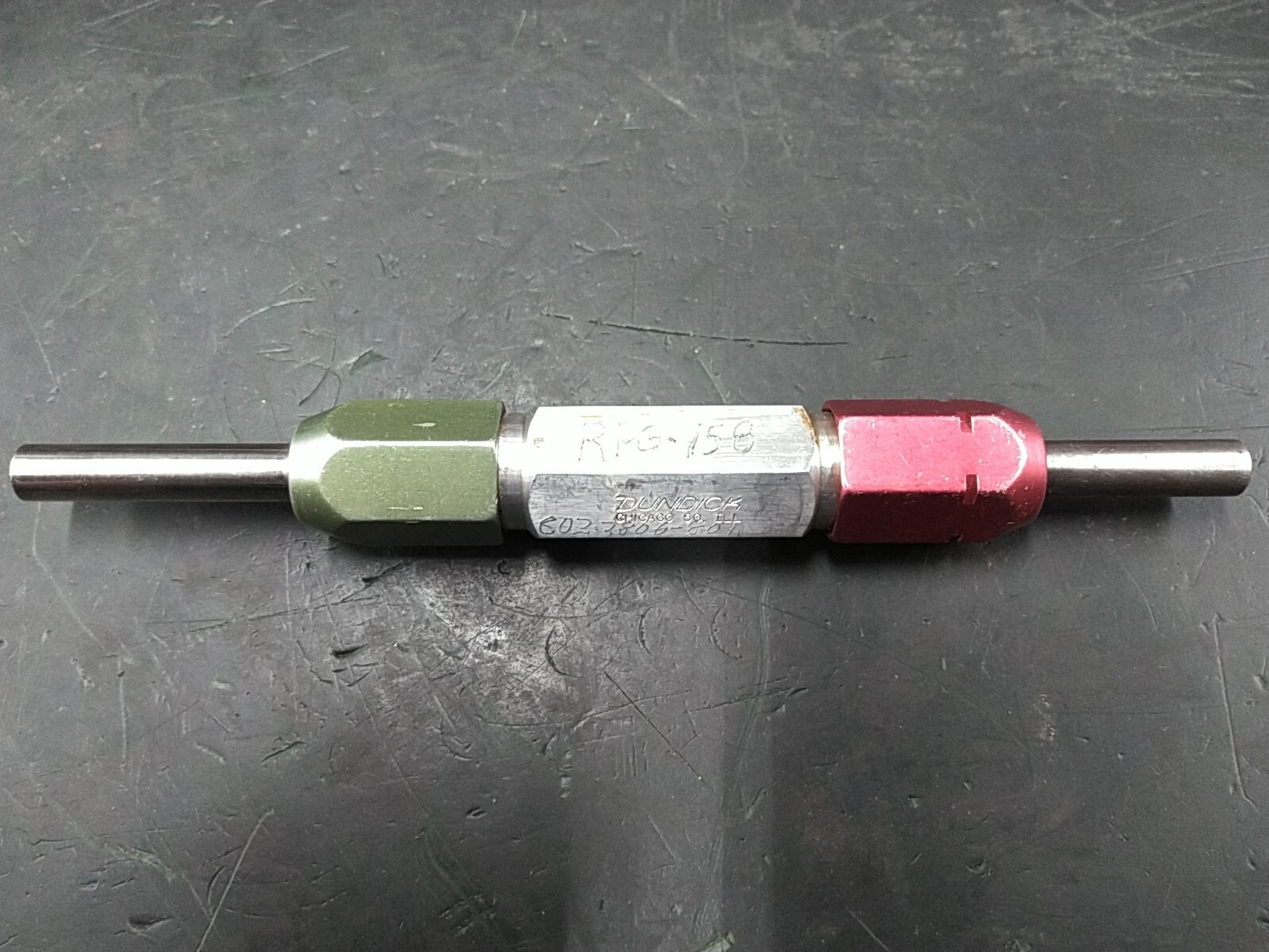 Dundick .307- minus .3069" Go .308- minus .3078" No Go Plug Pin Gage w ...