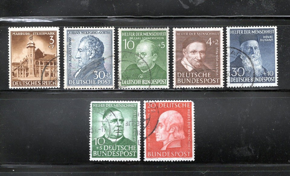 25 Diff Used & Mint Germany Semi-Postals, Scott #'s B19-B365, Issued ...