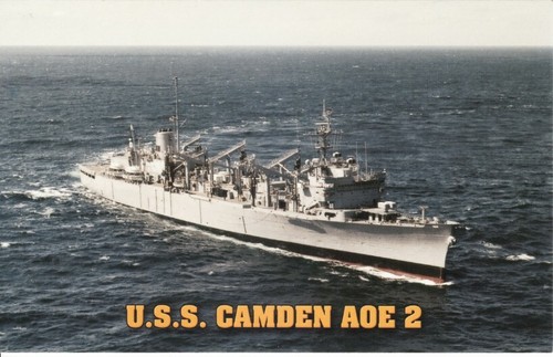 USS CAMDEN AOE 2 Navy Ship Postcard K39125 | eBay