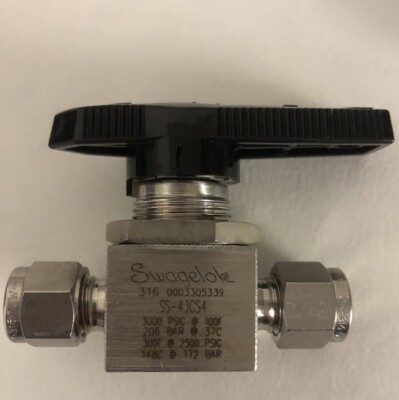 SS-43GS4 Swagelok Stainless Steel 40G Series Ball Valve 1/4 in Tube ...