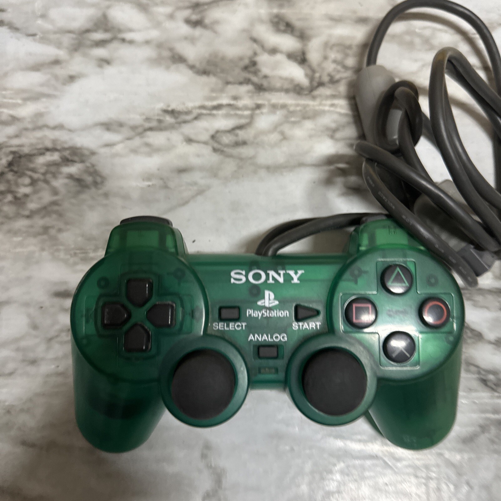 Sony PlayStation 1 PS1 Clear Green / Emerald Controller SCPH-1200 ...
