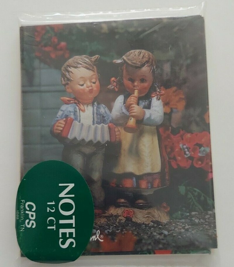 1993 M.J. Hummel Note Card Set 12 Cards & 12 Envelops 4 Designs Lot of ...