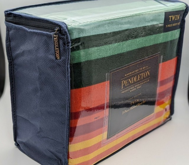 Pendleton 3 pc flannel sheet set twin 68X96 Hazel Creek Multi for sale ...