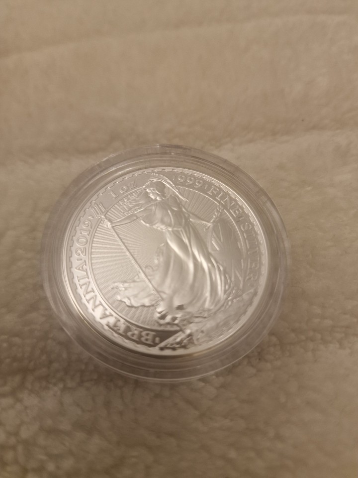 Queen Elizabeth II Britannia 2019 Silver Bullion Coin 1 oz 999 Fine ...