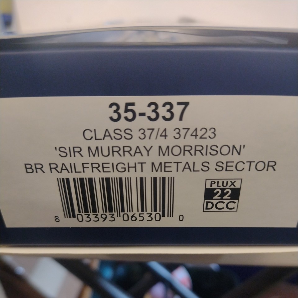 Bachmann 35-337 Class 37/4 37423 Sir Murray Morrison BR RF Metals OO ...