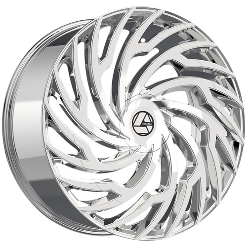 Azara AZA-536 26x9.5 6x135/6x5.5" +22mm Nano Chrome Wheel Rim 26" Inch ...
