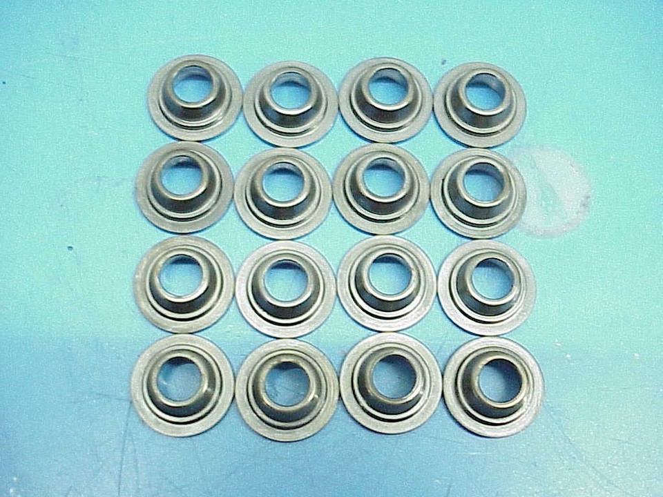 16 Steel 10 Degree Valve Spring Retainers 1.140"-.865" NASCAR Manley ...