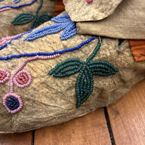 Antique Native American Beaded Plains Moccasins c1890s Thread Sewn ...