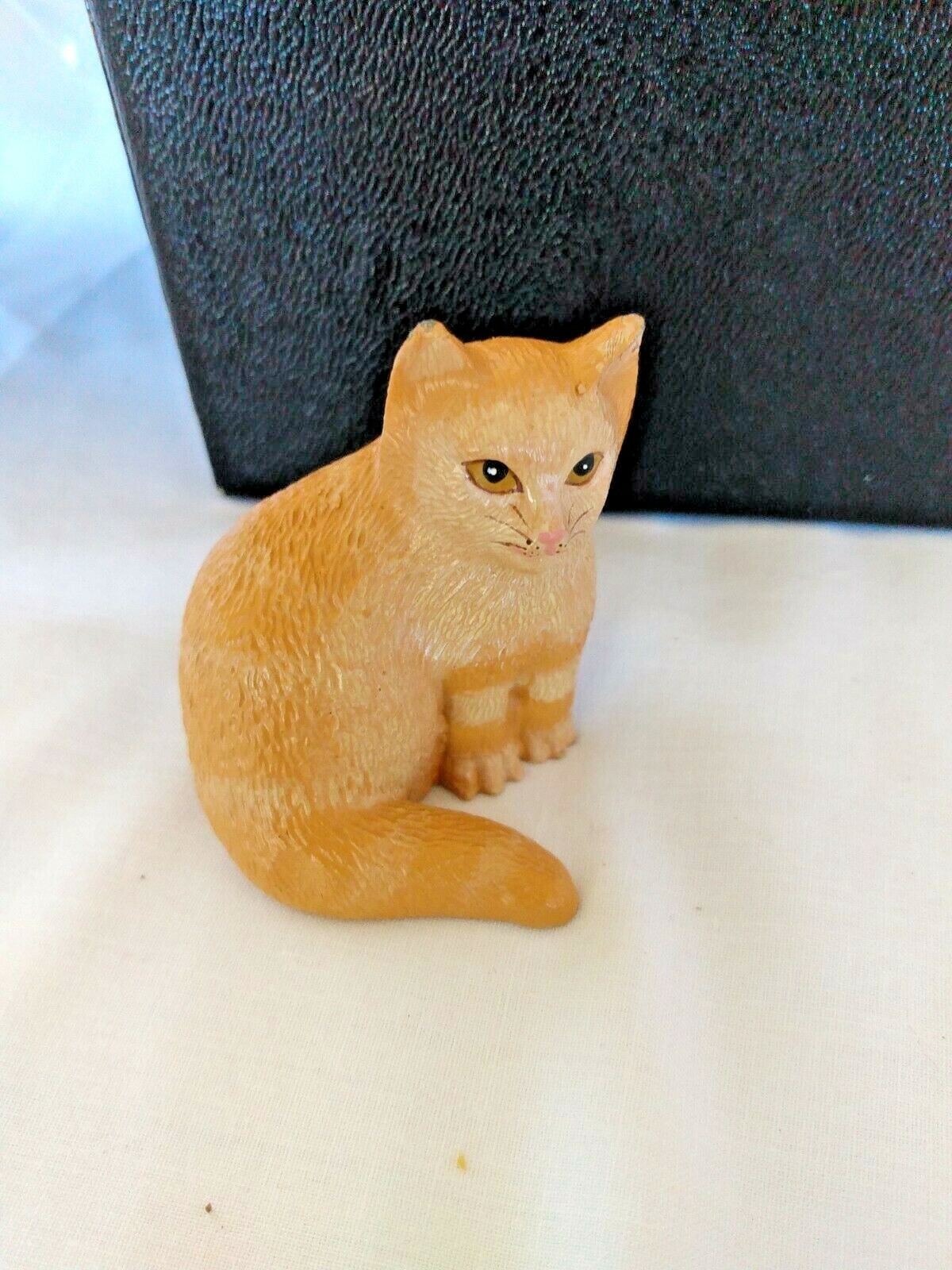 Orange Tubby Cat figurine Painted Pewter Martin Leman Dept 56 Hand NOS ...