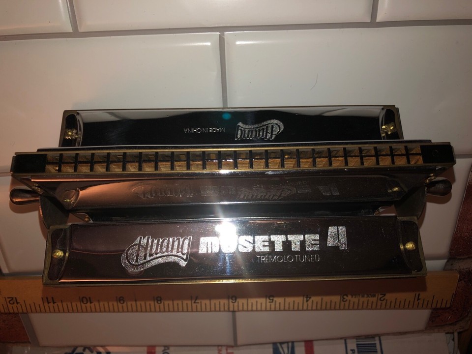 HARMONICA 4 Harmonica 4 Key Harmonica Handheld Wheel Rack Music Instrument | eBay