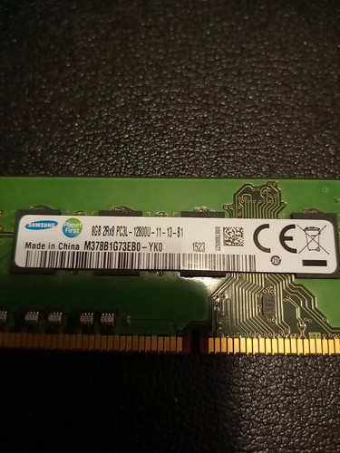 2x Samsung 8GB PC3L-12800U (DDR3-1600) UDIMM RAM Memory (M378B1G73EB0 ...