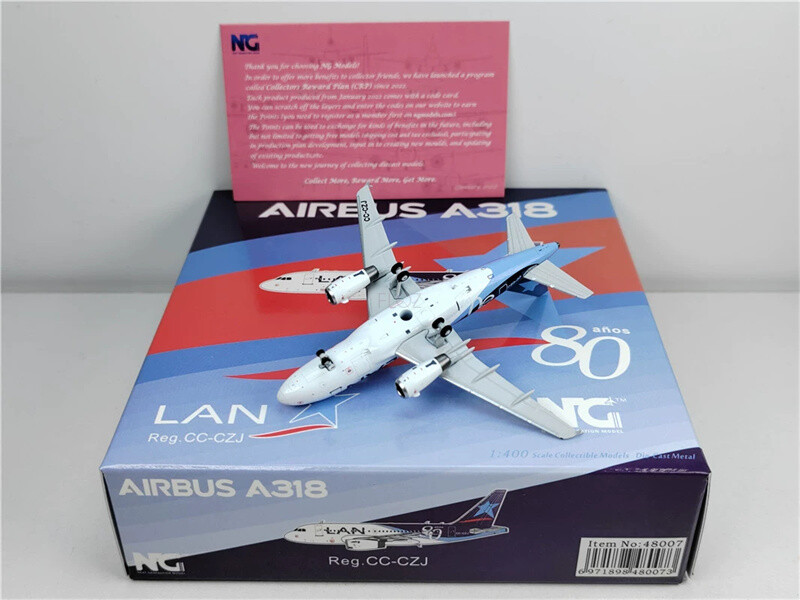 NG Models LAN Airlines for Airbus A318 CC-CZJ 80th anniversary 1:400 ...
