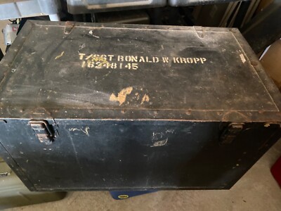 WW2 Korea Vietnam Era Vintage Military Foot Locker Named | eBay