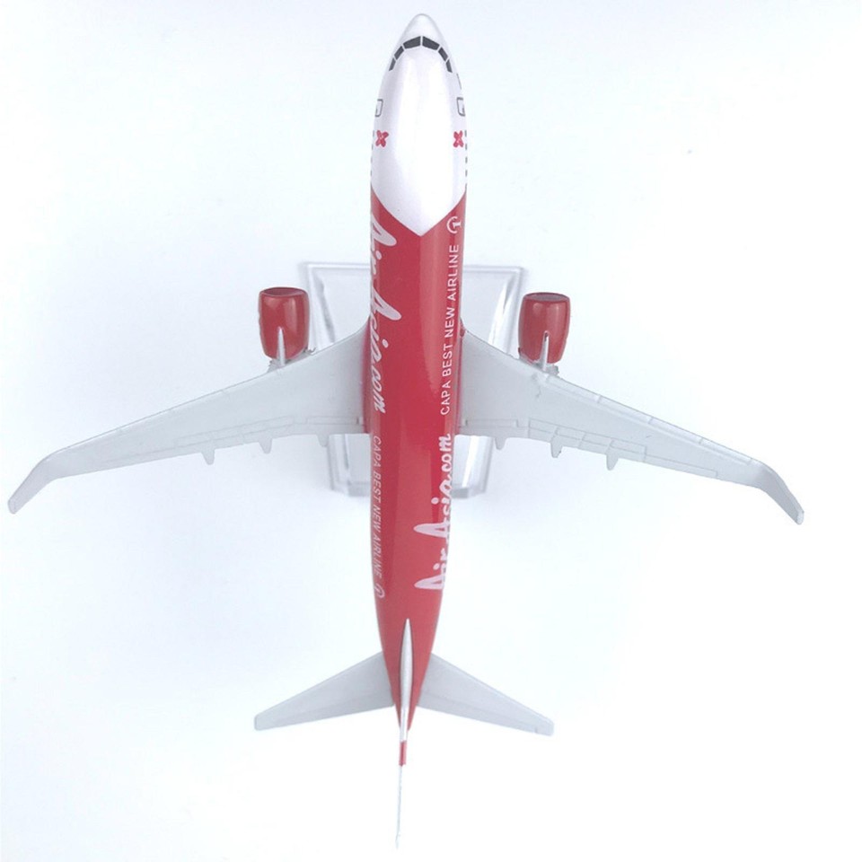 1:400 15cm Boeing Red Air Asia B737 Plane Airplane Model Aircrafts ...