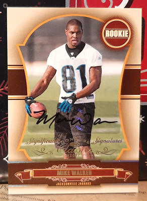 MIKE WALKER /100 ROOKIE AUTO ~ 2007 DONRUSS CLASSICS / SIGNIFICANT ...