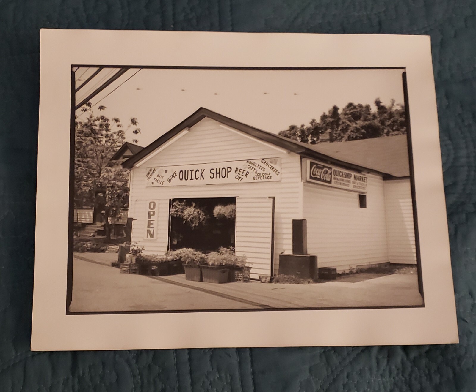 Photo of an Older Quick Shop Market with Beautiful Store Front Entrance ...