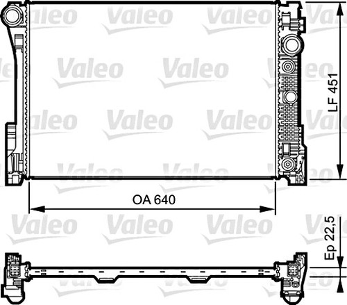 VALEO Radiator For MERCEDES A207 C204 C205 C207 R172 S204 S205 S212 ...