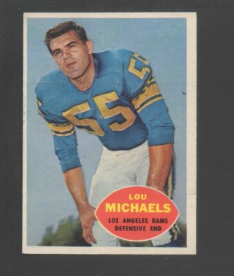 1960 Topps Football Card #69 Lou Michaels-Los Angeles Rams Ex Card | eBay