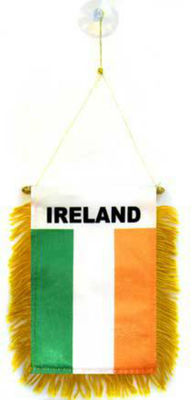 Ireland Mini Flag 4"x6" Window Banner w/ suction cup | eBay