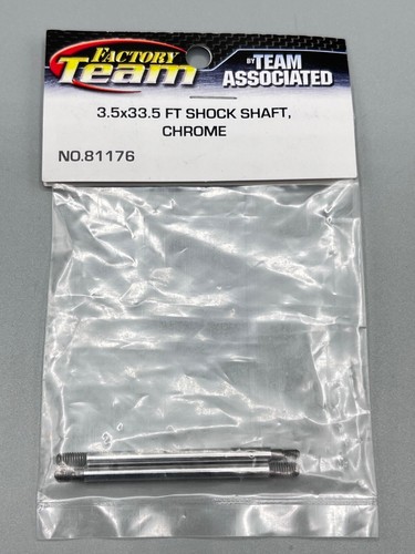NEW Team Associated 33.5mm RC8T3 "Chrome Finish" Front Shock Shafts ...