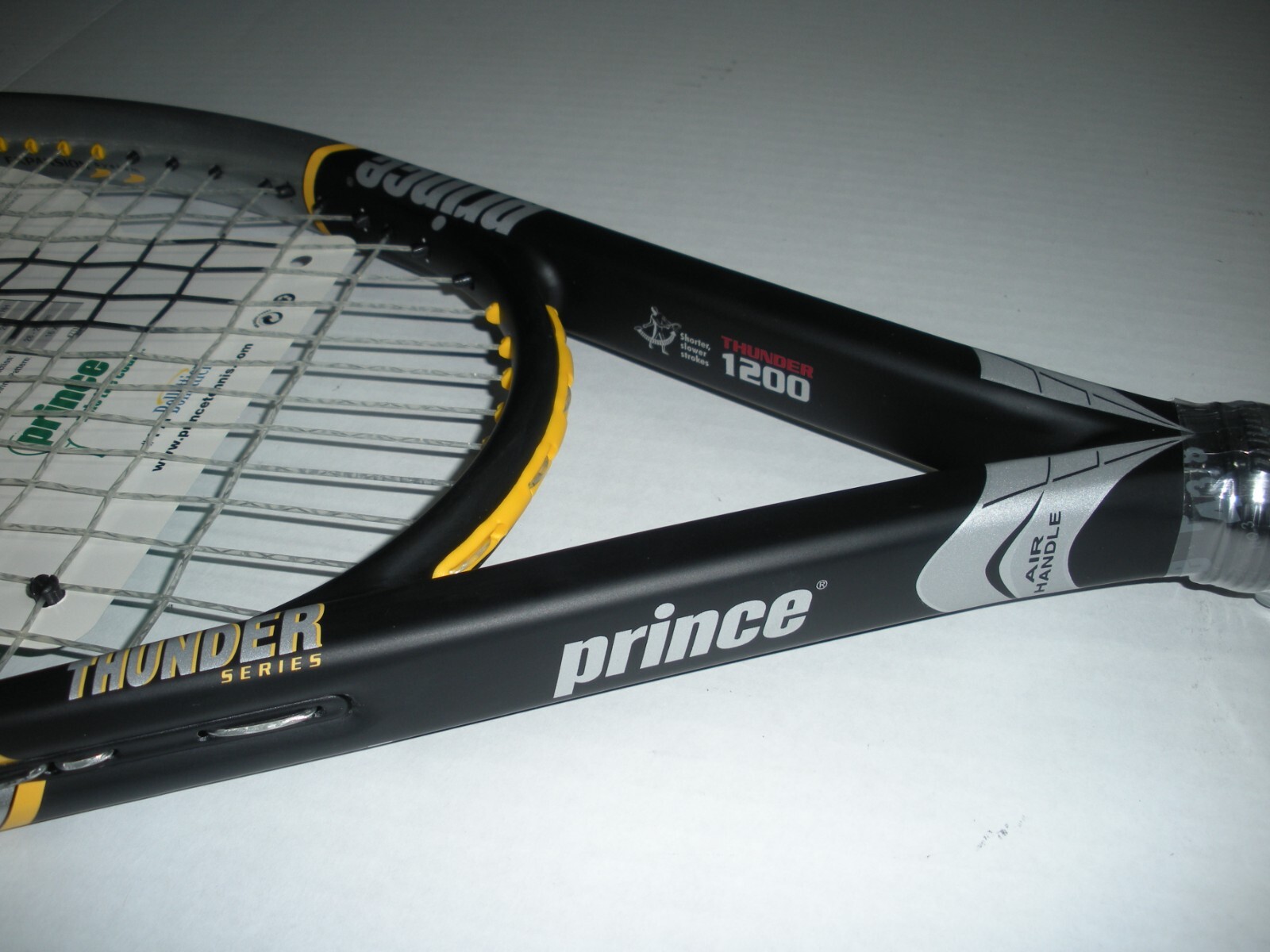 VTG NOS PRINCE TT Thunder Rip Tennis Racket TC124A 4 3/8" Strung OS 115 ...