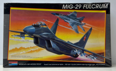 VINTAGE 1/48 Scale Monogram, MIG-29 Fulcrum Airplane Model Kit #5825 ...