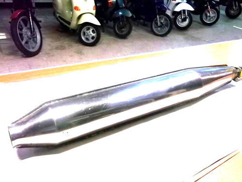 Vintage 2-Stroke Moped Motorcycle Exhaust Pipe 35 Diameter ...